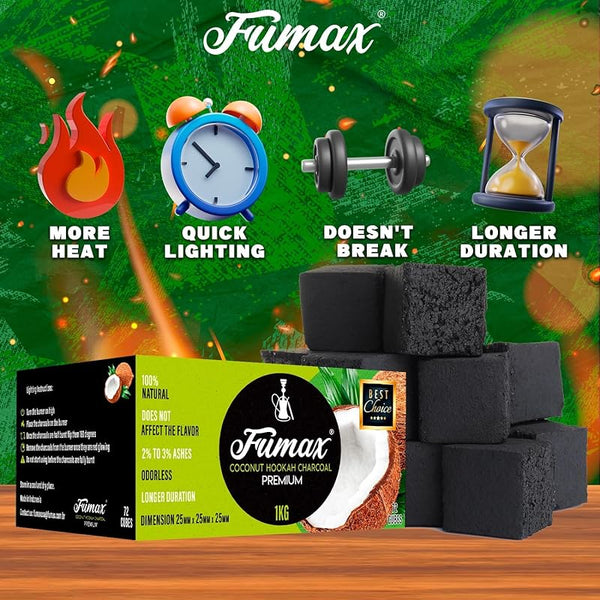 Fumax Charcoal | Hookah Junkie