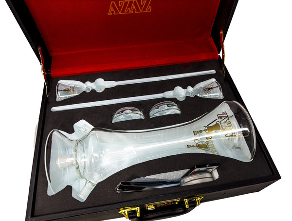 AZAZ Cosmic Breeze Luxury Tall Portable Glass Hookah Set | Hookah Junkie