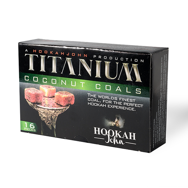 Titanium Coconut Coal 16ct Box | Hookah Junkie